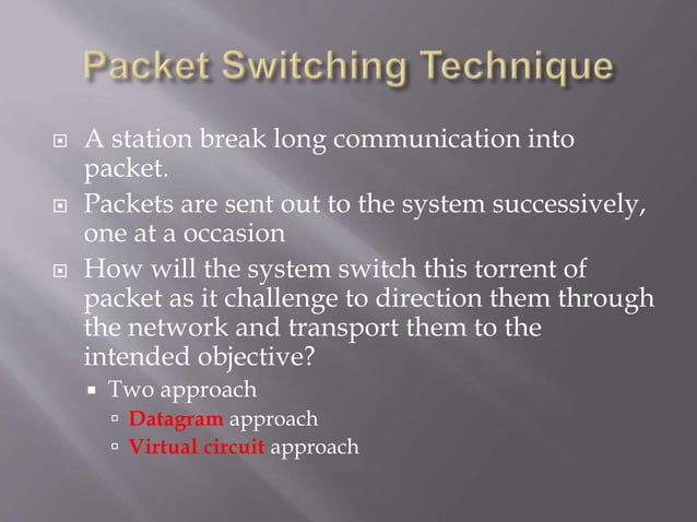 packet switching | PPT