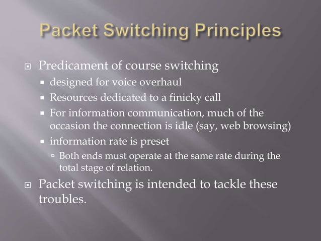 packet switching | PPT