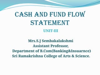 Fund Flow and Cash Flow Analysis- Introduction | PPTX