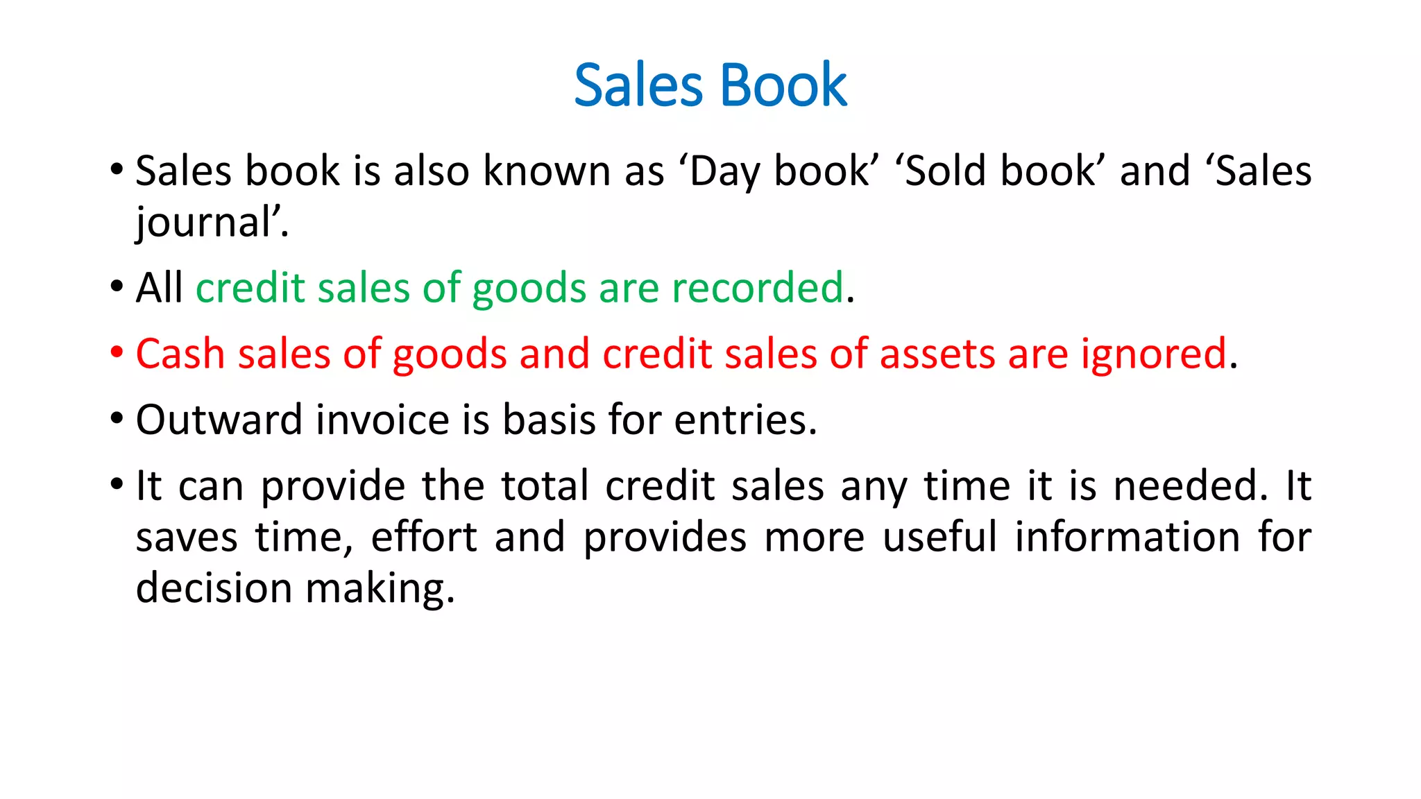 Subsidiary Book | PPTX