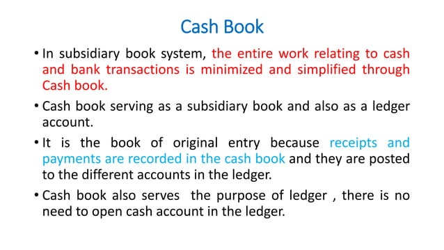 Subsidiary Book | PPTX