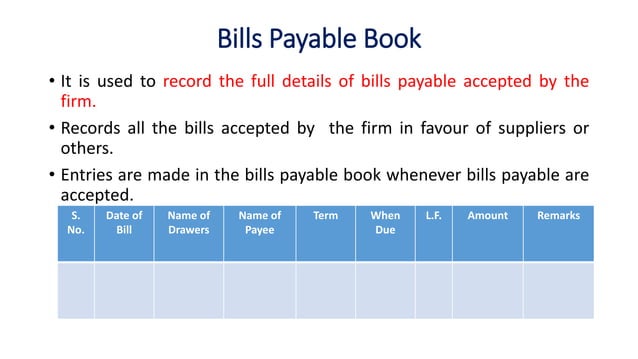 Subsidiary Book | PPTX