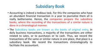 Subsidiary Book | PPTX