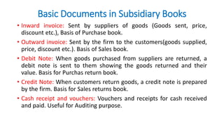 Subsidiary Book | PPTX