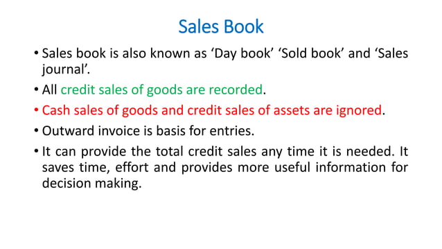 Subsidiary Book | PPTX