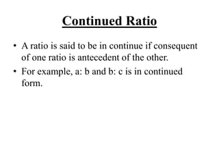 Unit 3 ratio, proportion, profit and loss | PPTX