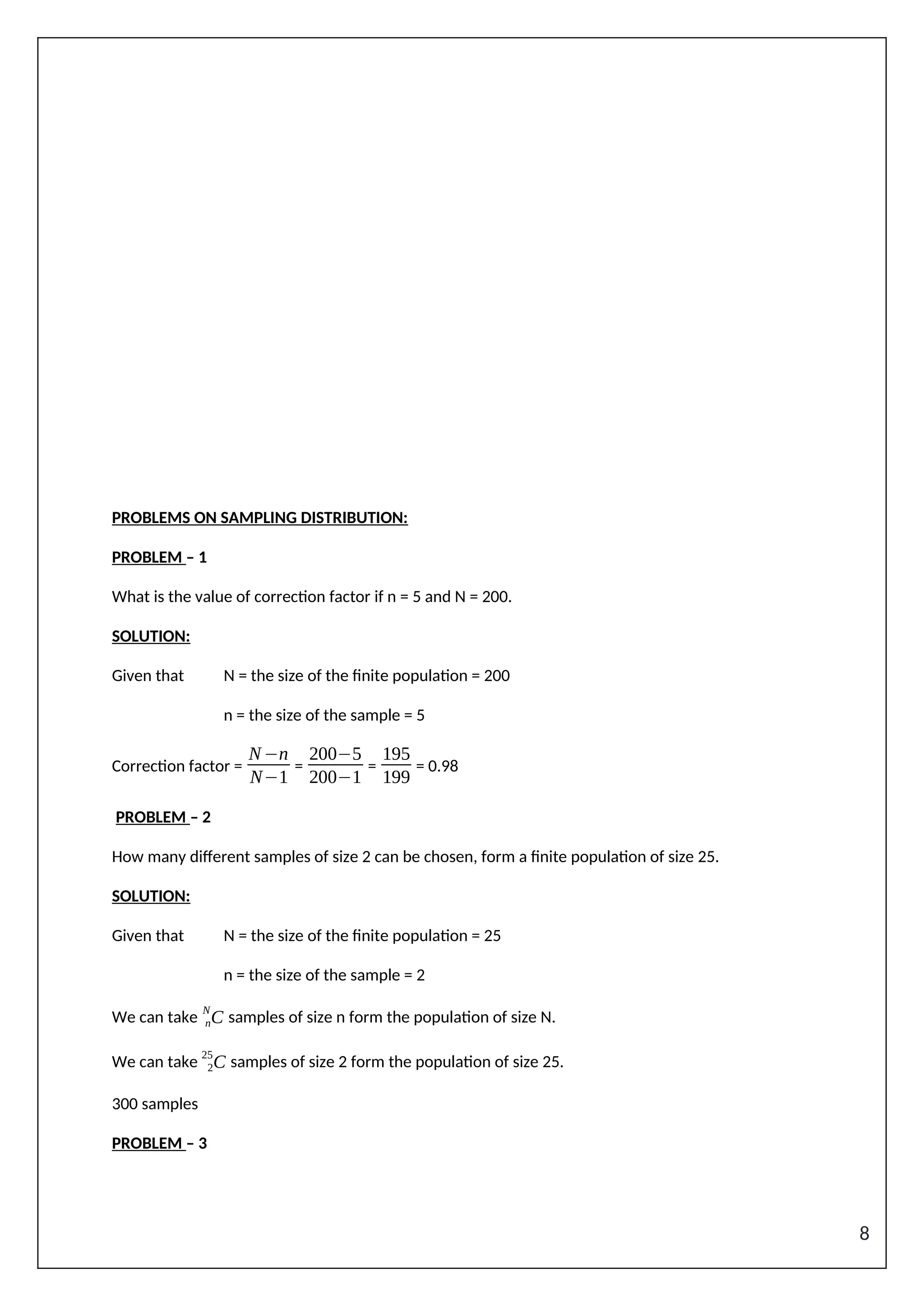 UNIT -3 SAMPLING DISTRIBUTION .docx