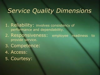 Unit 3 service quality | PPT