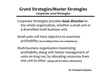 Unit 3 Strategic Management Grand and Generic Strategies | PDF