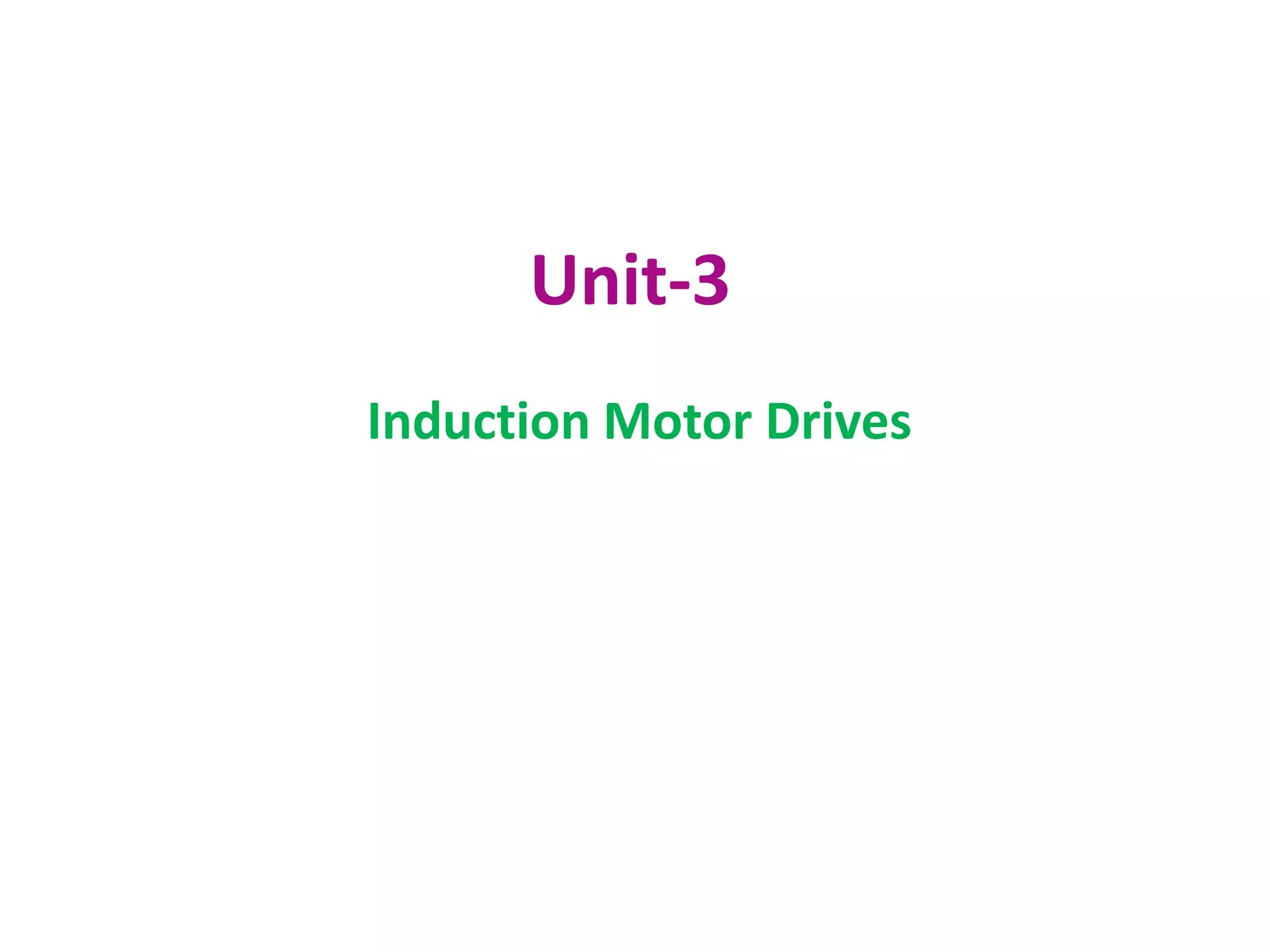 Induction Motor Drives | PPTX