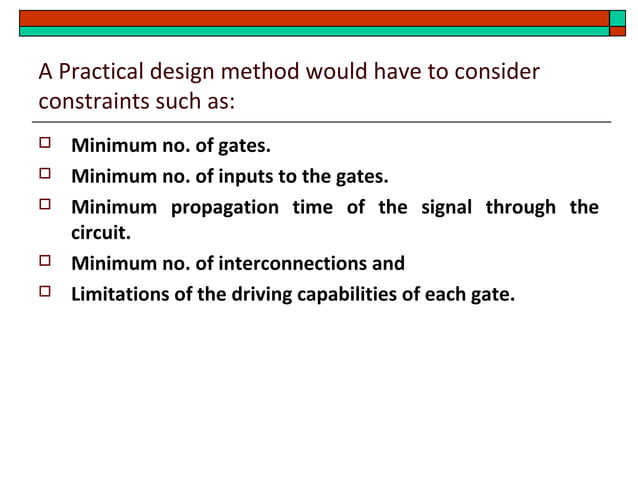 STLD-Combinational logic design | PPT | Programming Languages | Computing