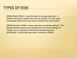 Unit 3 storage fundamentals | PPTX