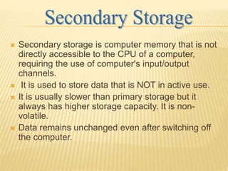 Unit 3 storage fundamentals | PPTX