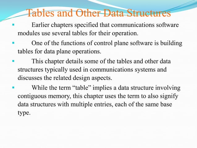 Unit 3 tables and data structures | PPT