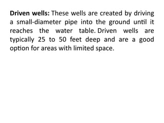 Unit - 3 WELL DESIGN Design characteristics – Design of wells .pptx