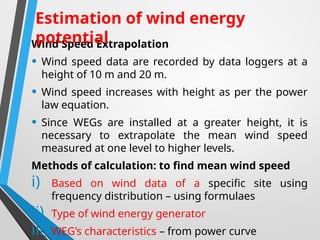 CME365 RENEWABLE ENERYGY TECHNOLOGIES Unit-3 Wind Energy.pptx