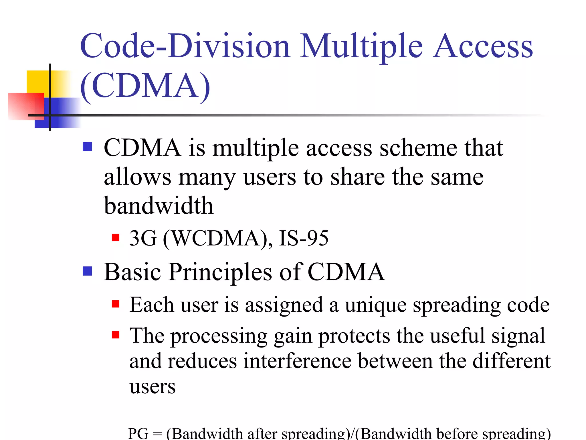 Multiple access techniques for wireless communications | PPT