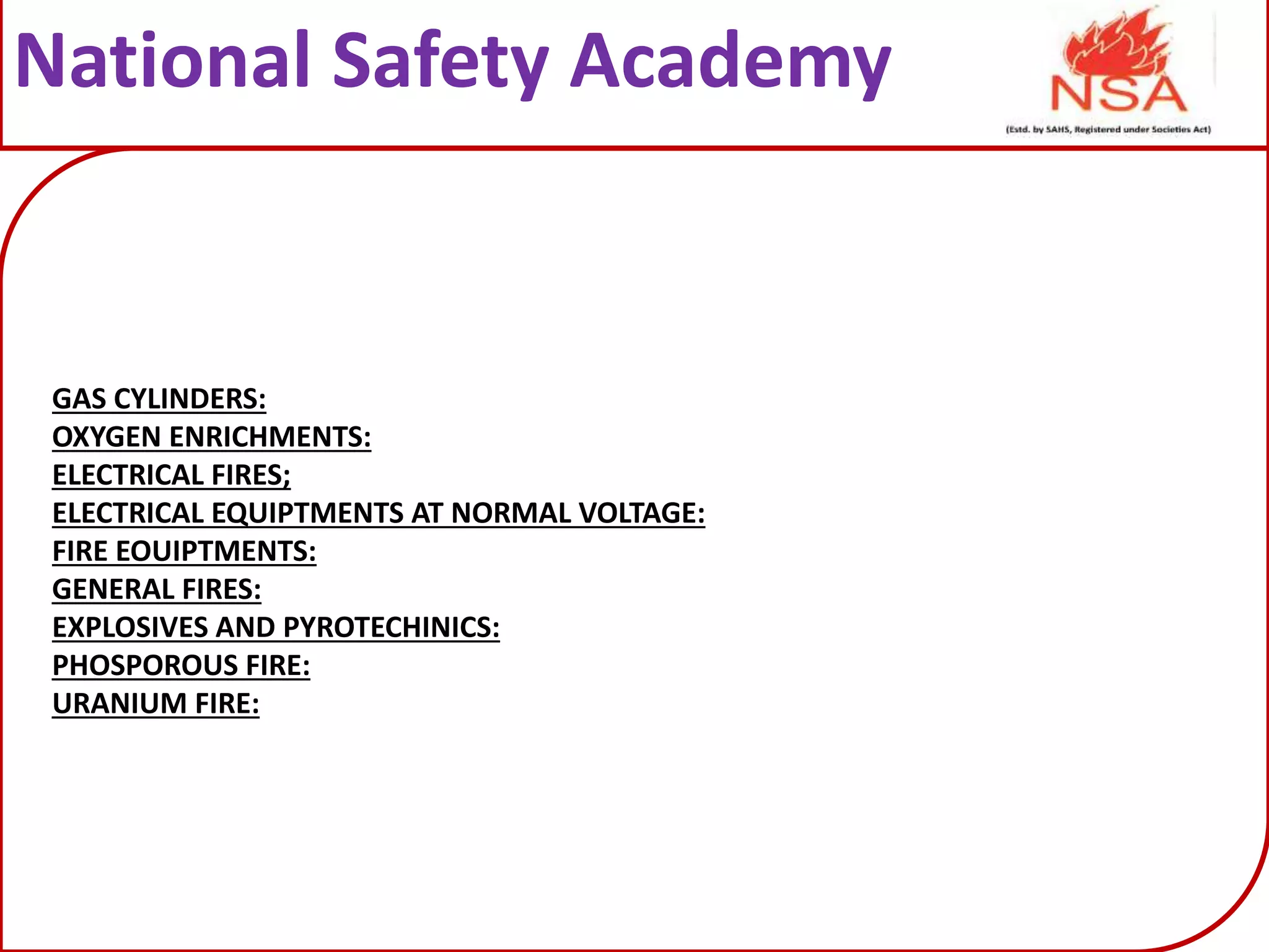 FIRE HAZARDS CONTROL INTRODUCTION; BEHAVIOR OF ALUMINIUM IN FIRE; | PPTX