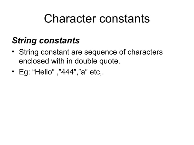 Introduction to C | PPT