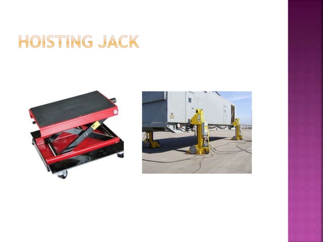 HOISTING AND EARTHWORK EQUIPMENT | PPTX