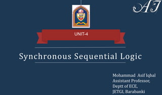 Synchronous Sequential Logic Unit 4 | PPT