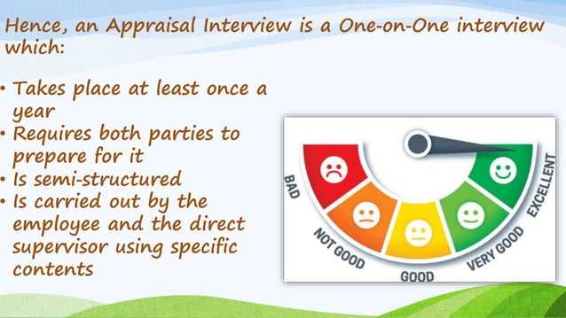 appraisal interview | PPTX | Resume Writing and Advice | Job Search