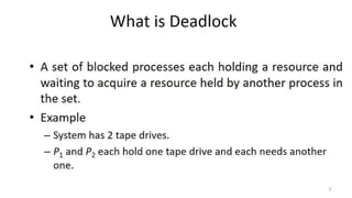 OS Unit 4 - Deadlock | PPT