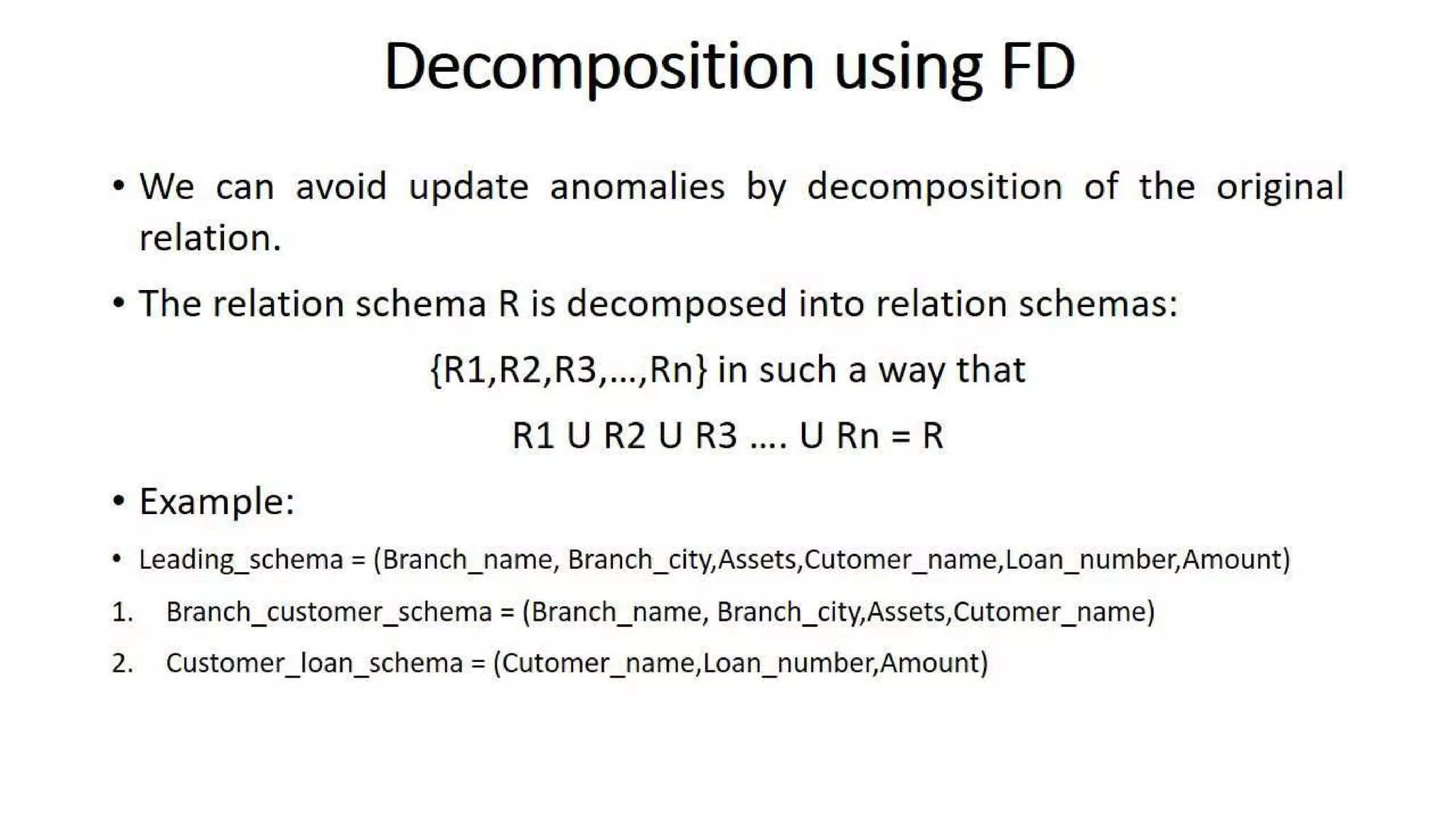 Dbms Unit 4 Relational Database Design Ppt