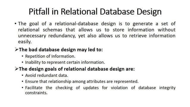 DBMS Unit 4 Relational Database design | PDF