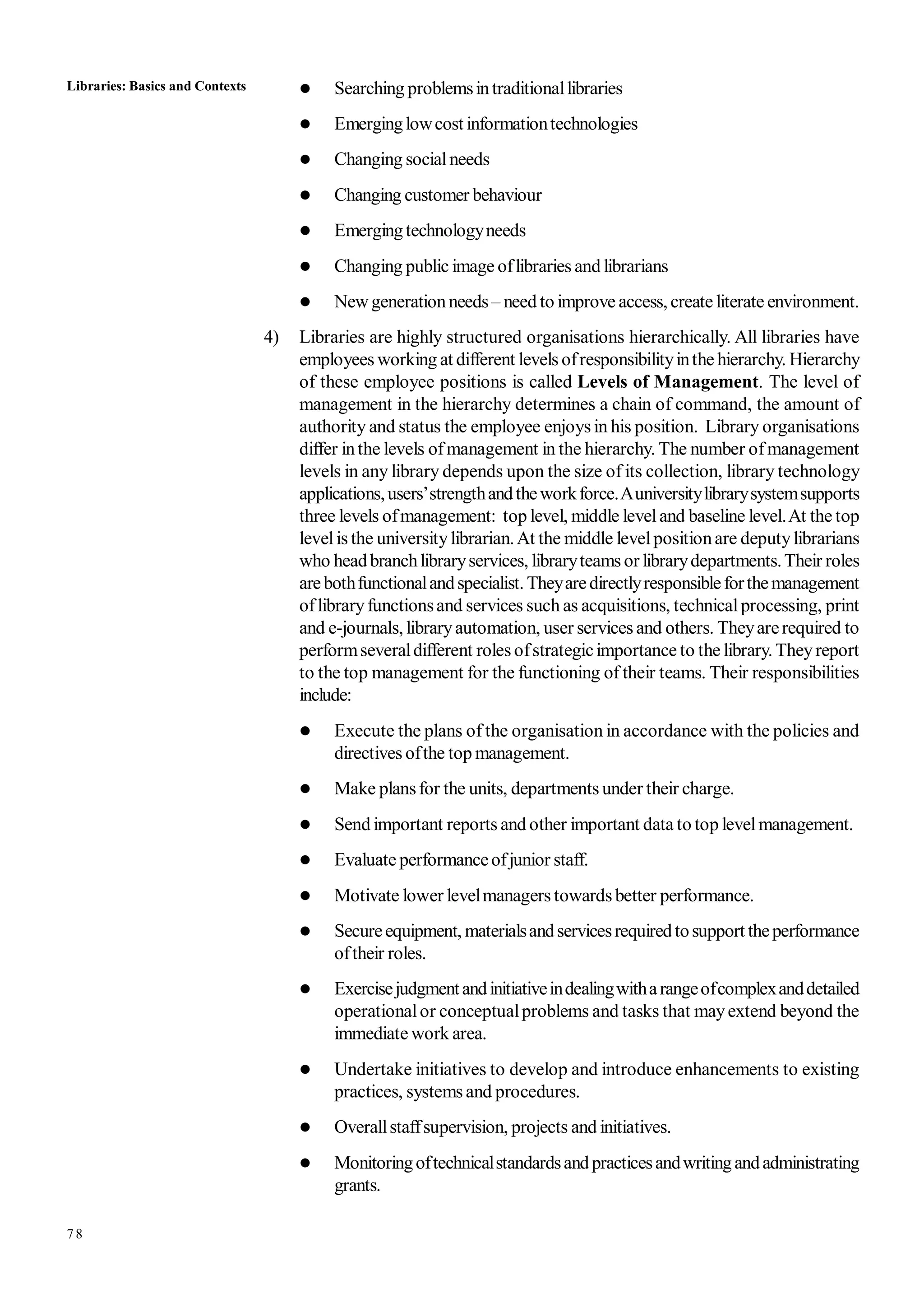 LIBRARY STAFF: ROLES AND RESPONSIBILITIES | PDF