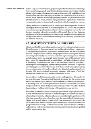 LIBRARY STAFF: ROLES AND RESPONSIBILITIES | PDF