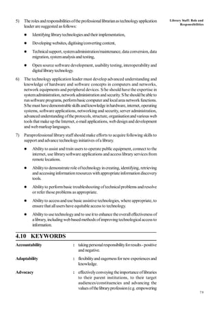 LIBRARY STAFF: ROLES AND RESPONSIBILITIES | PDF