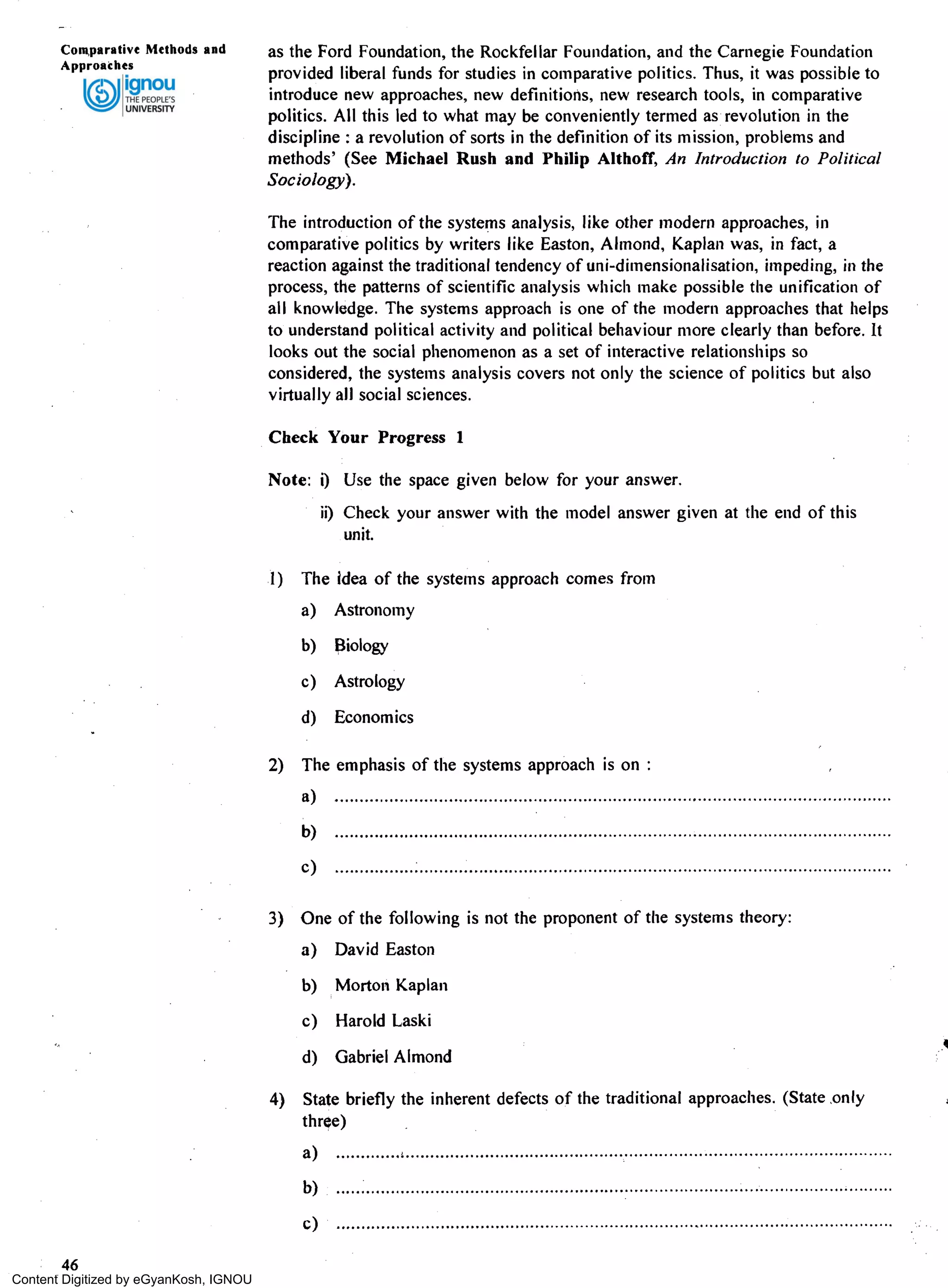 Unit 4 Comparative methods and Approaches | PDF