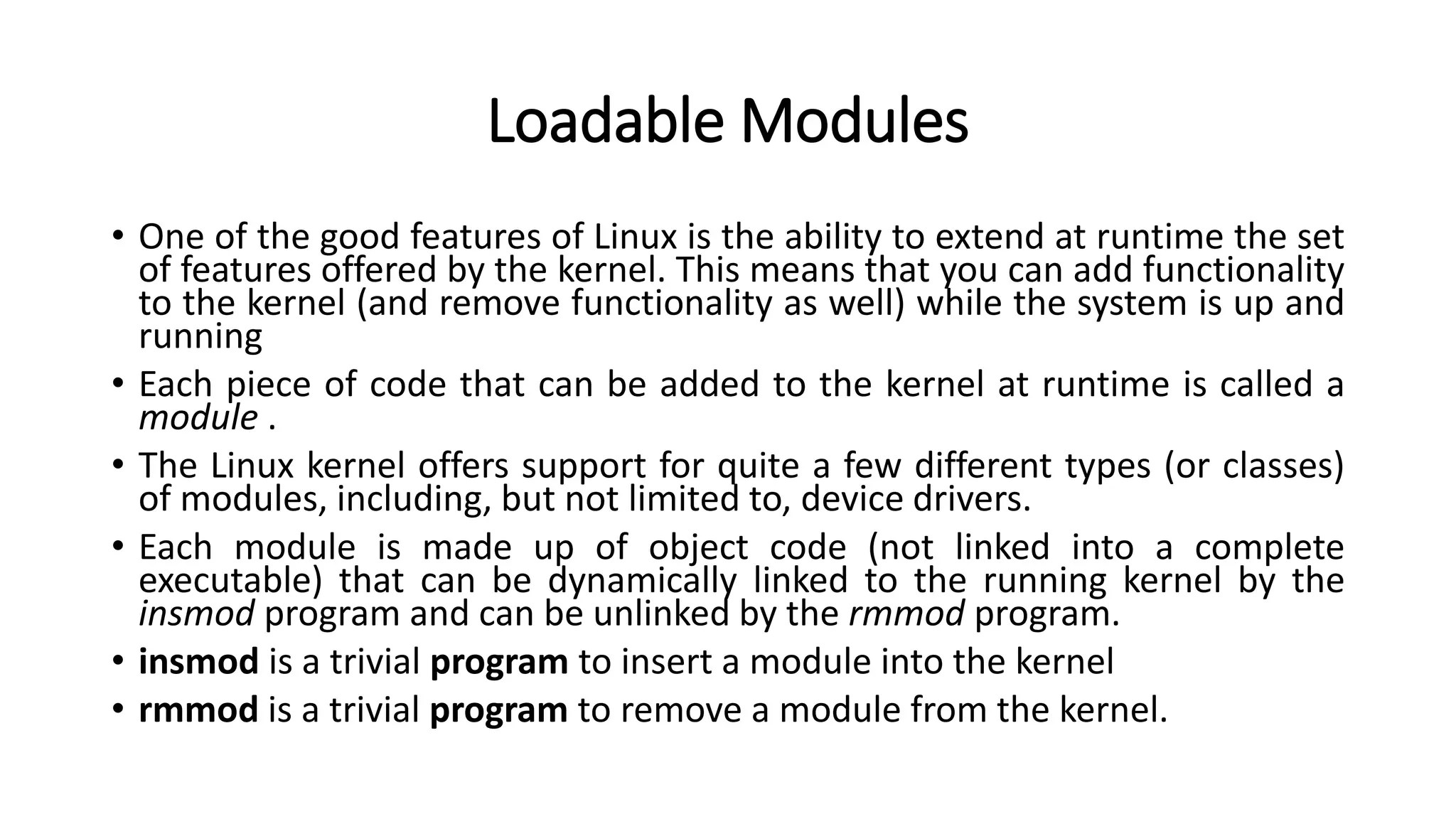 Device Drivers and Running Modules | PPTX