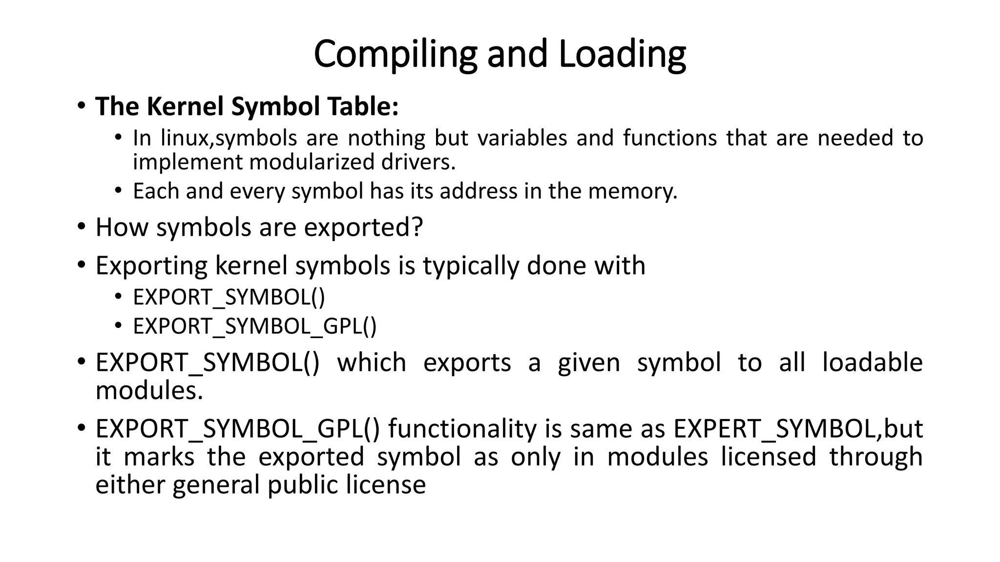 Device Drivers and Running Modules | PPTX