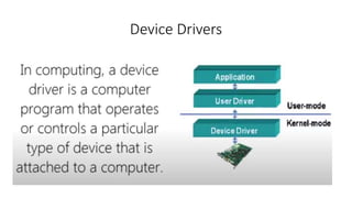 Device Drivers and Running Modules | PPTX