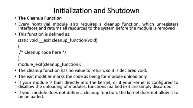 Device Drivers and Running Modules | PPTX