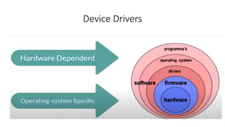 Device Drivers and Running Modules | PPTX