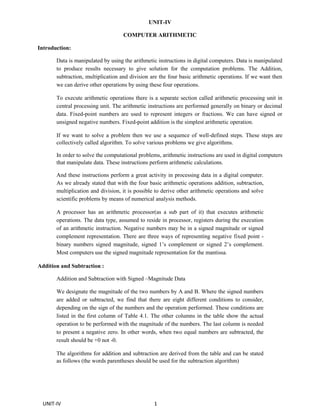 Computer arithmetic | PDF