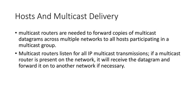 NP - Unit 4 - Routing - RIP, OSPF and Internet Multicasting | PPTX | Computer Networking | Computing