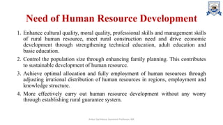Human Resource Development in Rural Sector | PDF