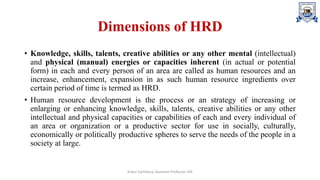 Human Resource Development in Rural Sector | PDF