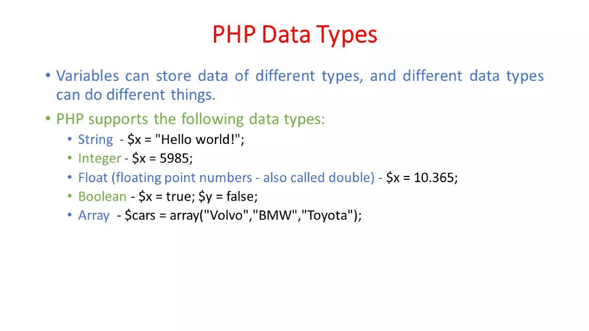 WD - Unit - 4 - PHP Basics | PDF