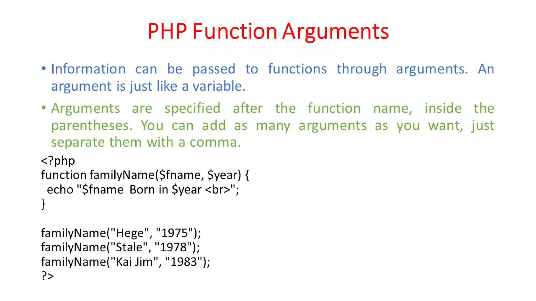 WD - Unit - 4 - PHP Basics | PPT