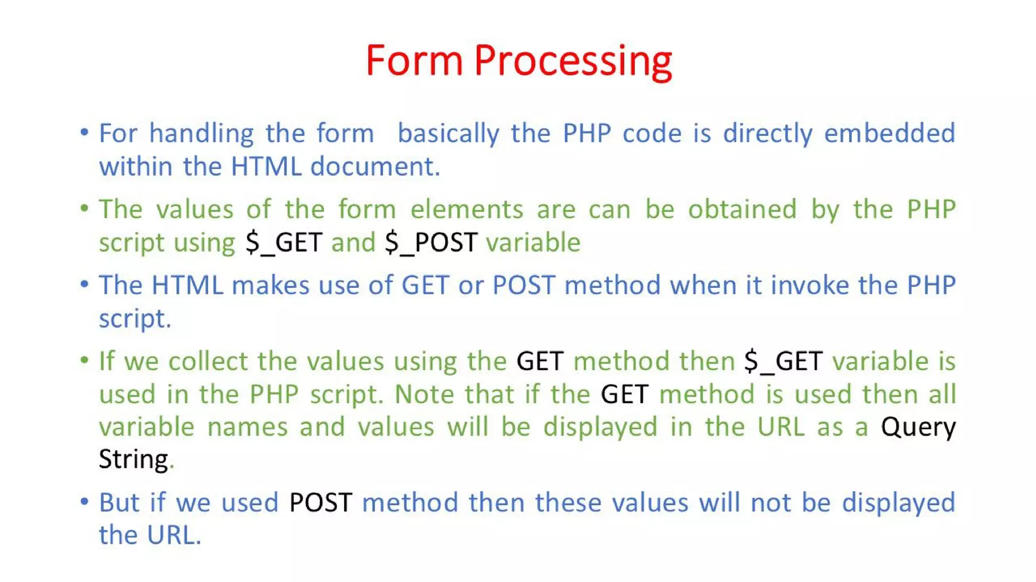WD - Unit - 4 - PHP Basics | PPT