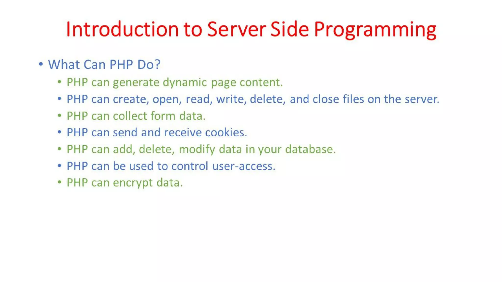 WD - Unit - 4 - PHP Basics | PPT