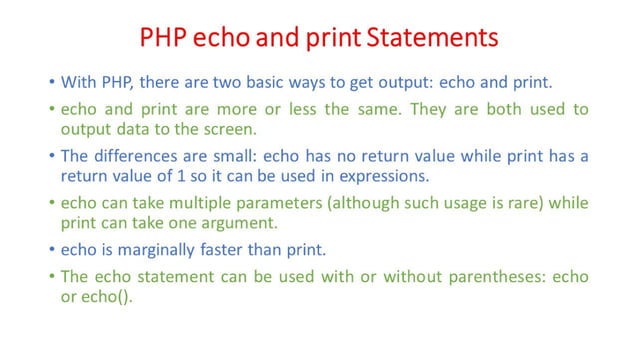 WD - Unit - 4 - PHP Basics | PDF