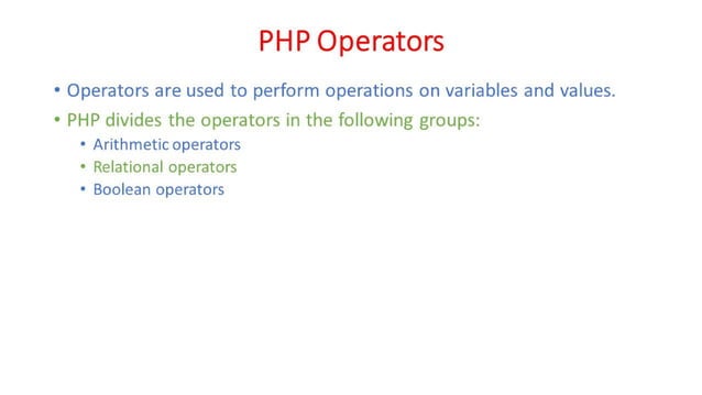 WD - Unit - 4 - PHP Basics | PDF