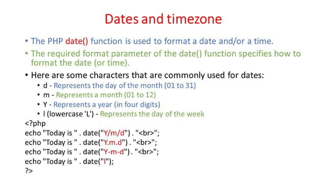 WD - Unit - 4 - PHP Basics | PPT