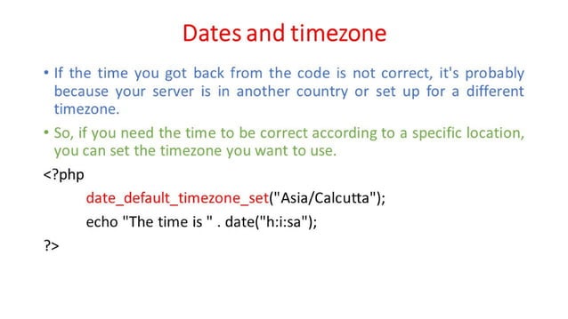 WD - Unit - 4 - PHP Basics | PPT